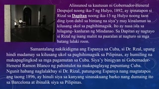 mga tala ukol sa buhay ni Rizal | PPTX