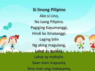 Filipino.pptx Sino ang Pilipino? Saan nakatira ang mga Pilipino? Ano ...