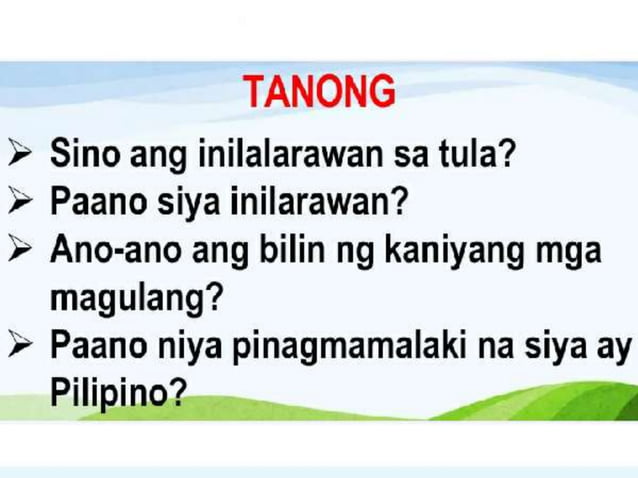 Filipino.pptx Sino ang Pilipino? Saan nakatira ang mga Pilipino? Ano ...