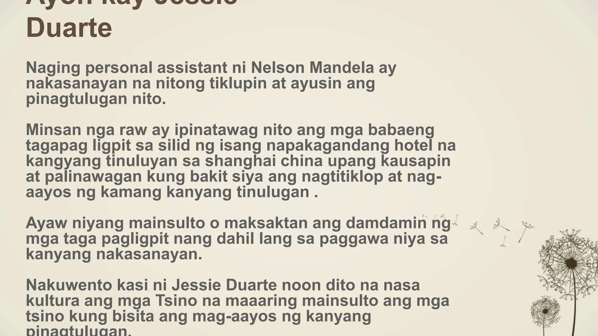 Filipino 10 anektoda sa buhay ni nelson mandela | PPTX