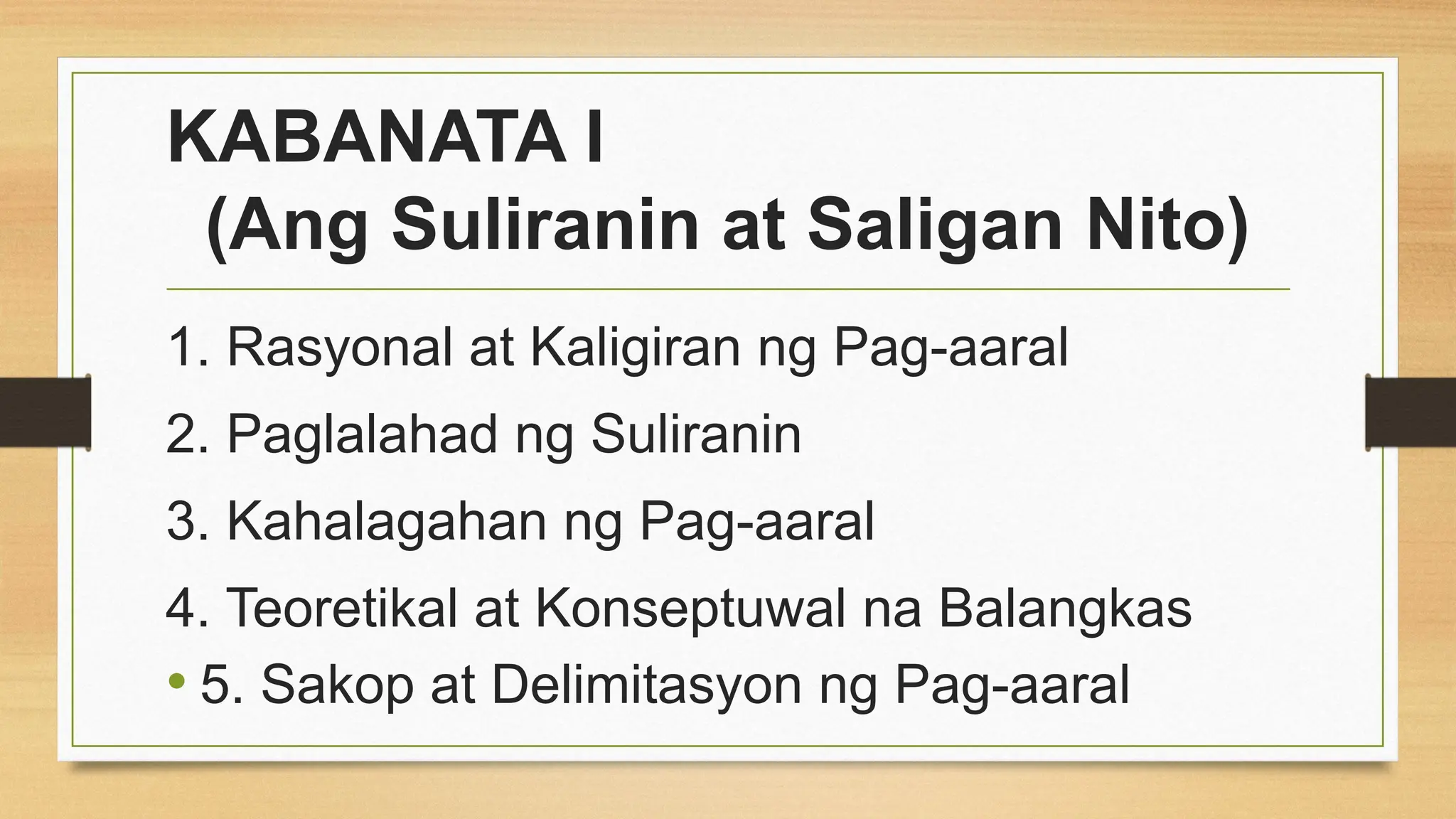 Mga bahagi at proseso ng pananaliksik fil | PPTX