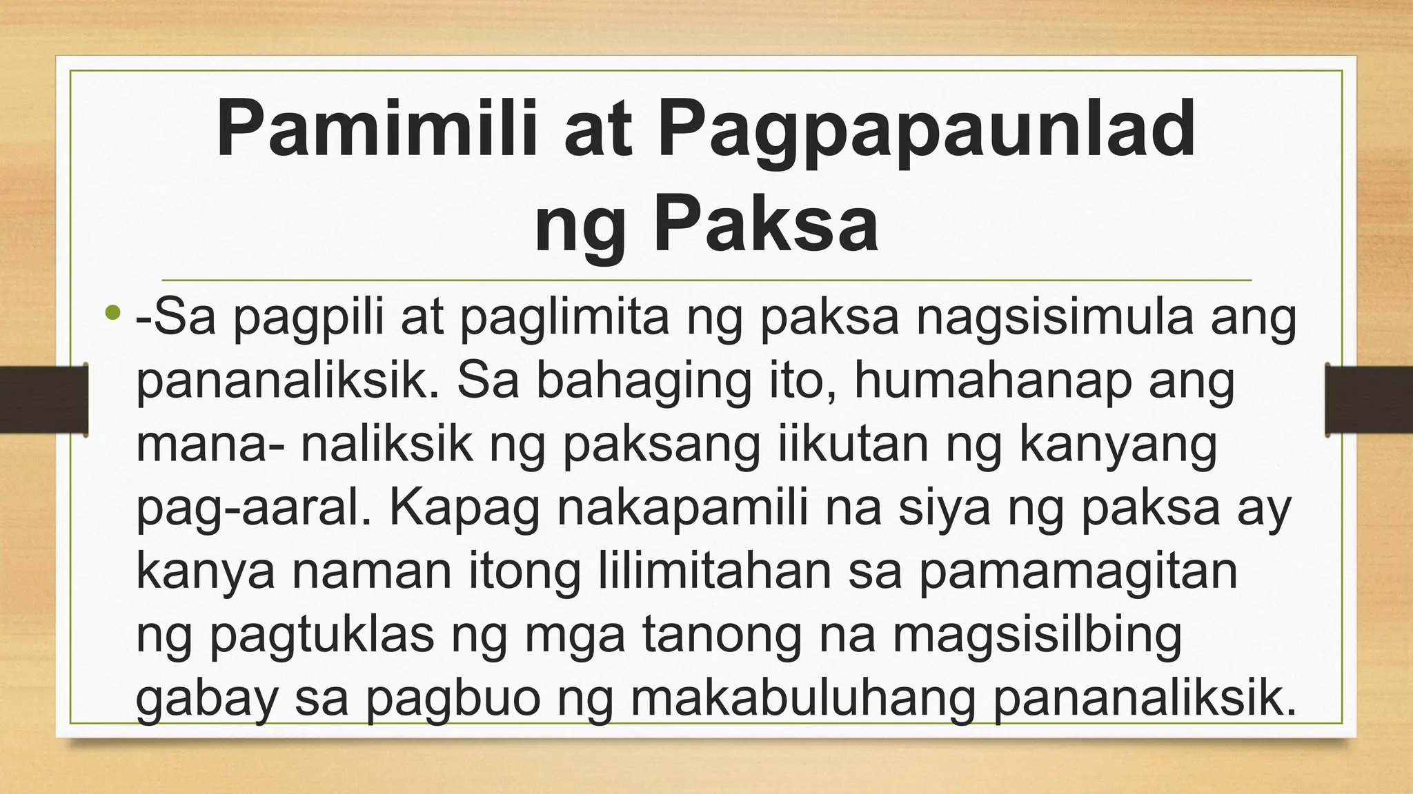 Mga bahagi at proseso ng pananaliksik fil | PPTX