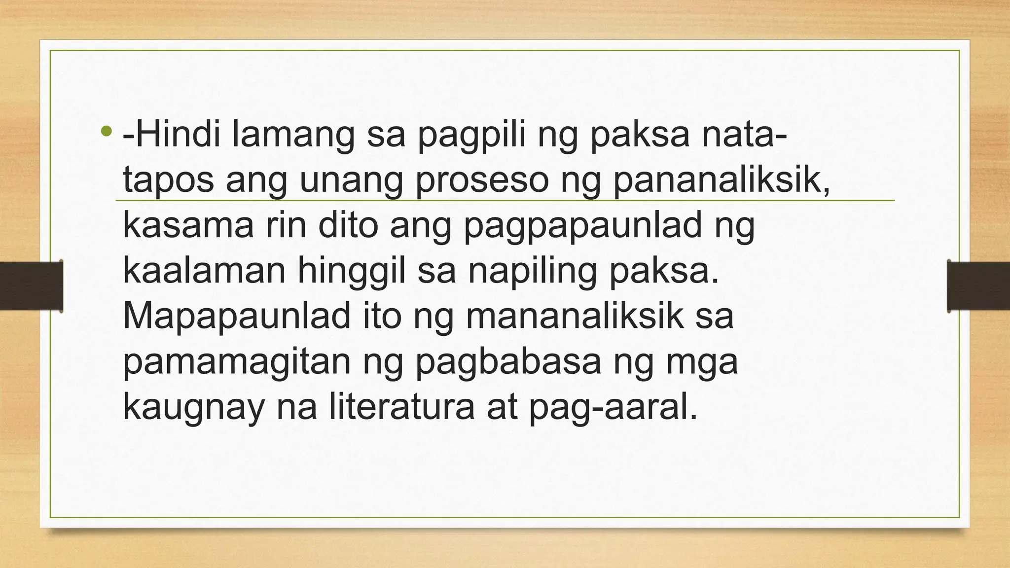 Mga bahagi at proseso ng pananaliksik fil | PPTX