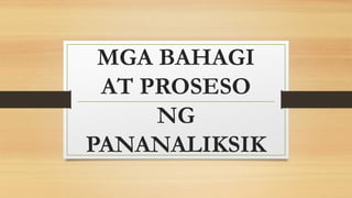 Mga bahagi at proseso ng pananaliksik fil | PPTX