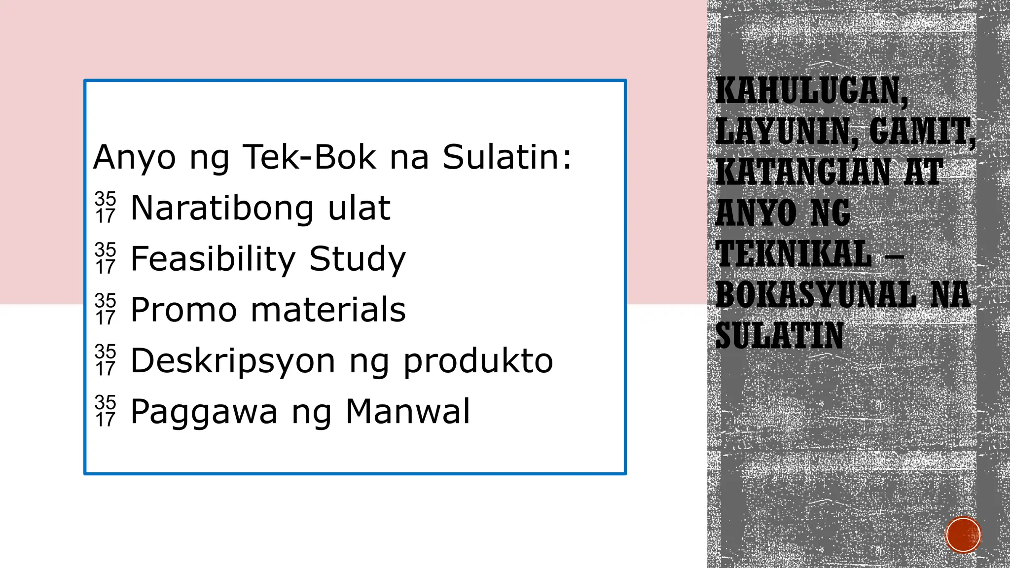 Grade 12 Filipino sa Piling Larang (TekVoc) | PPTX