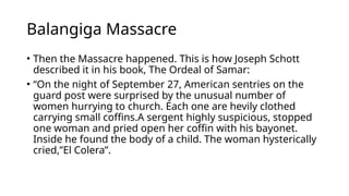 Filipino-American Relation Massacre of Balangiga.pptx