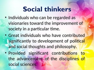 filipino social thinker in the 18th century | PPT