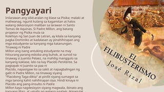 El Filibusterismo The Reign of Greed ni Rizal | PPTX