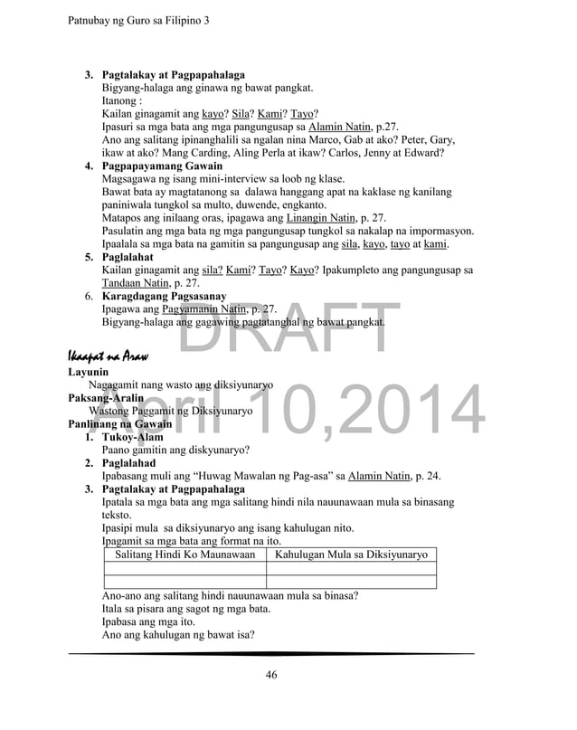 Filipino 3-tg-draft-4-10-2014 | PDF