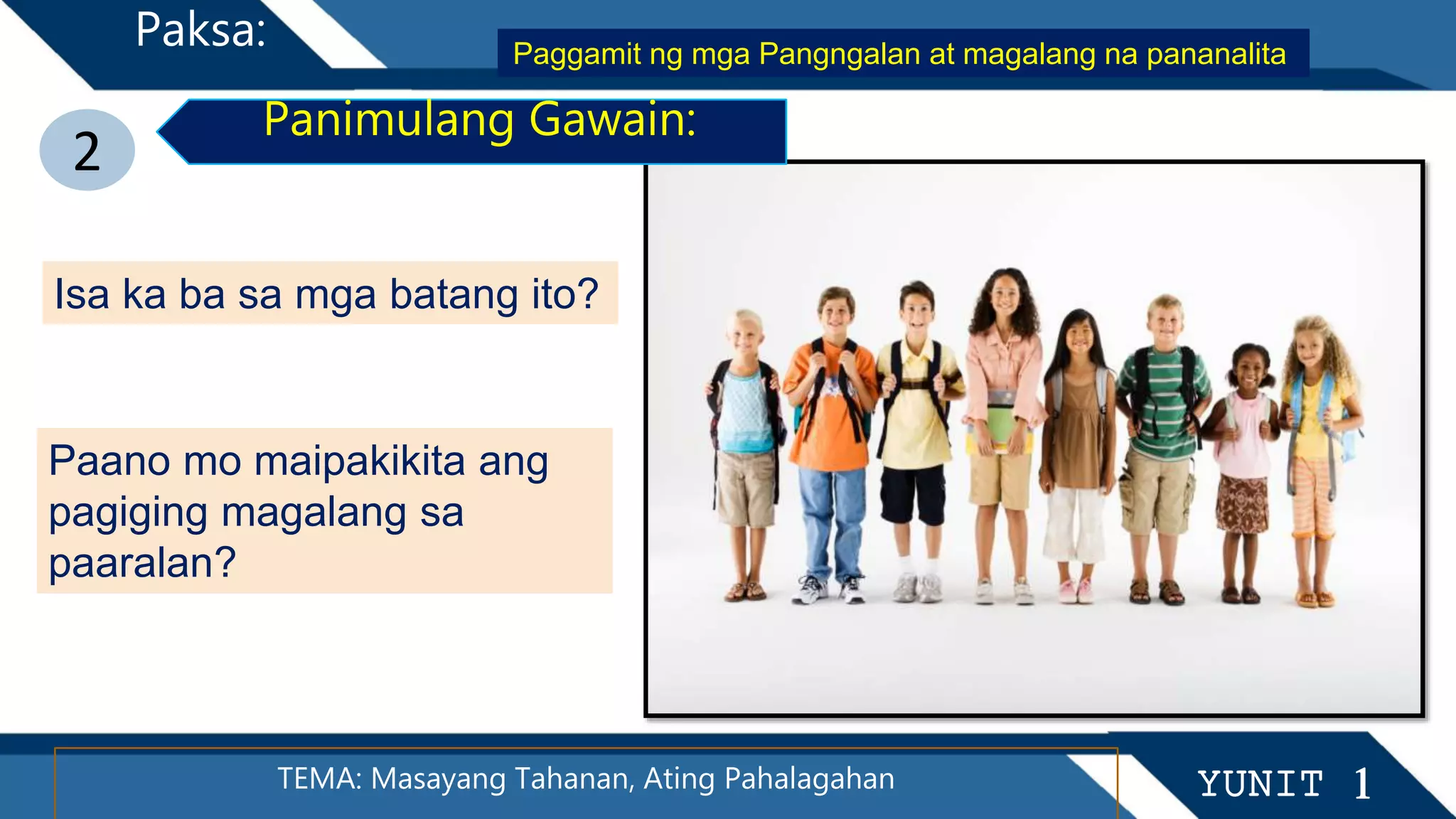 Filipino Grade 4 1st Quarter Week 1 | PPTX