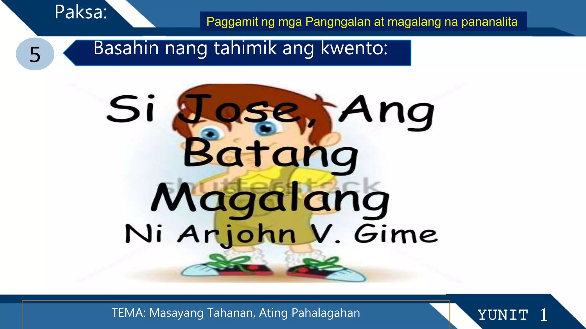 Filipino Grade 4 1st Quarter Week 1 | PPTX