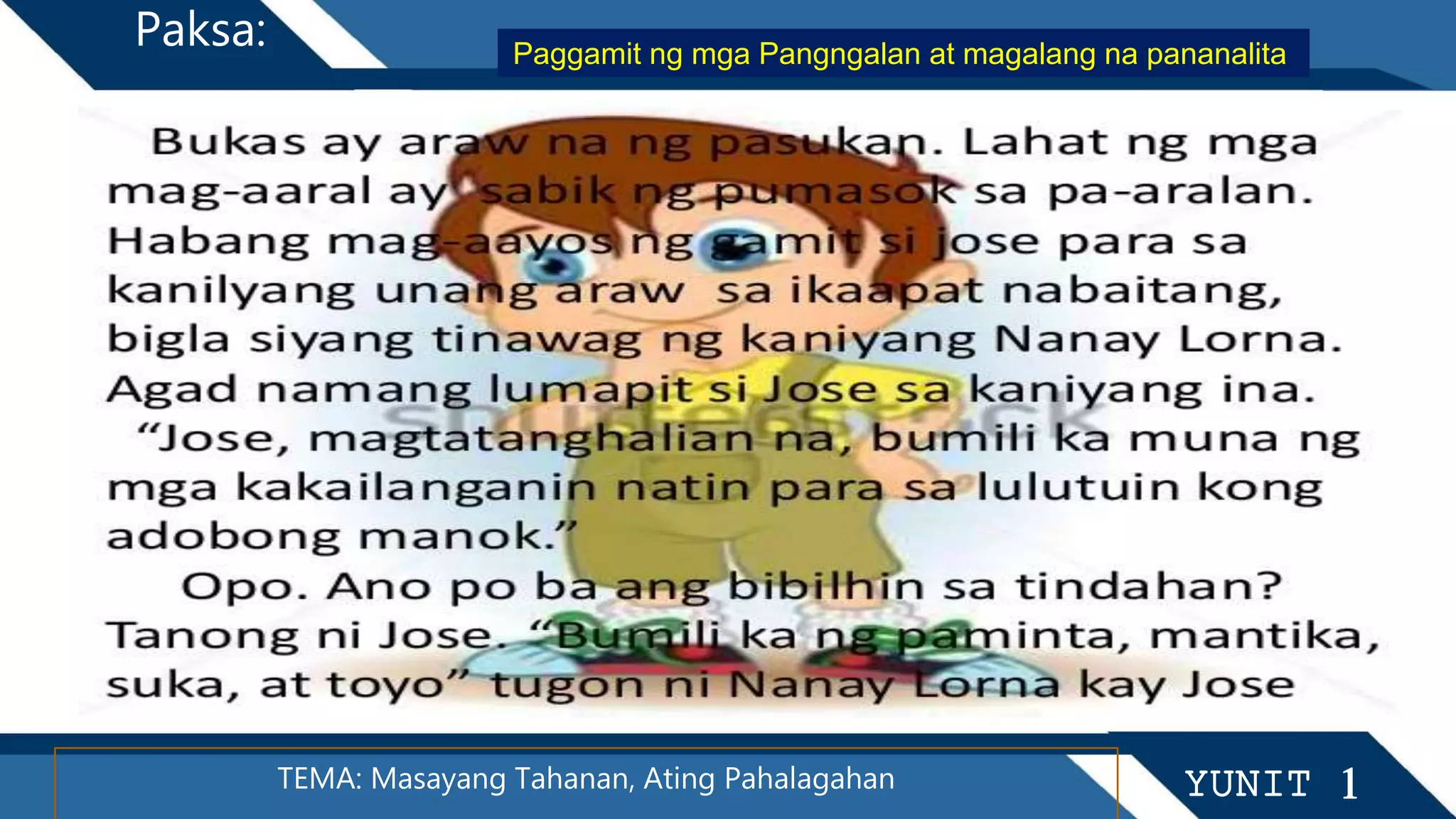 Filipino Grade 4 1st Quarter Week 1 | PPTX