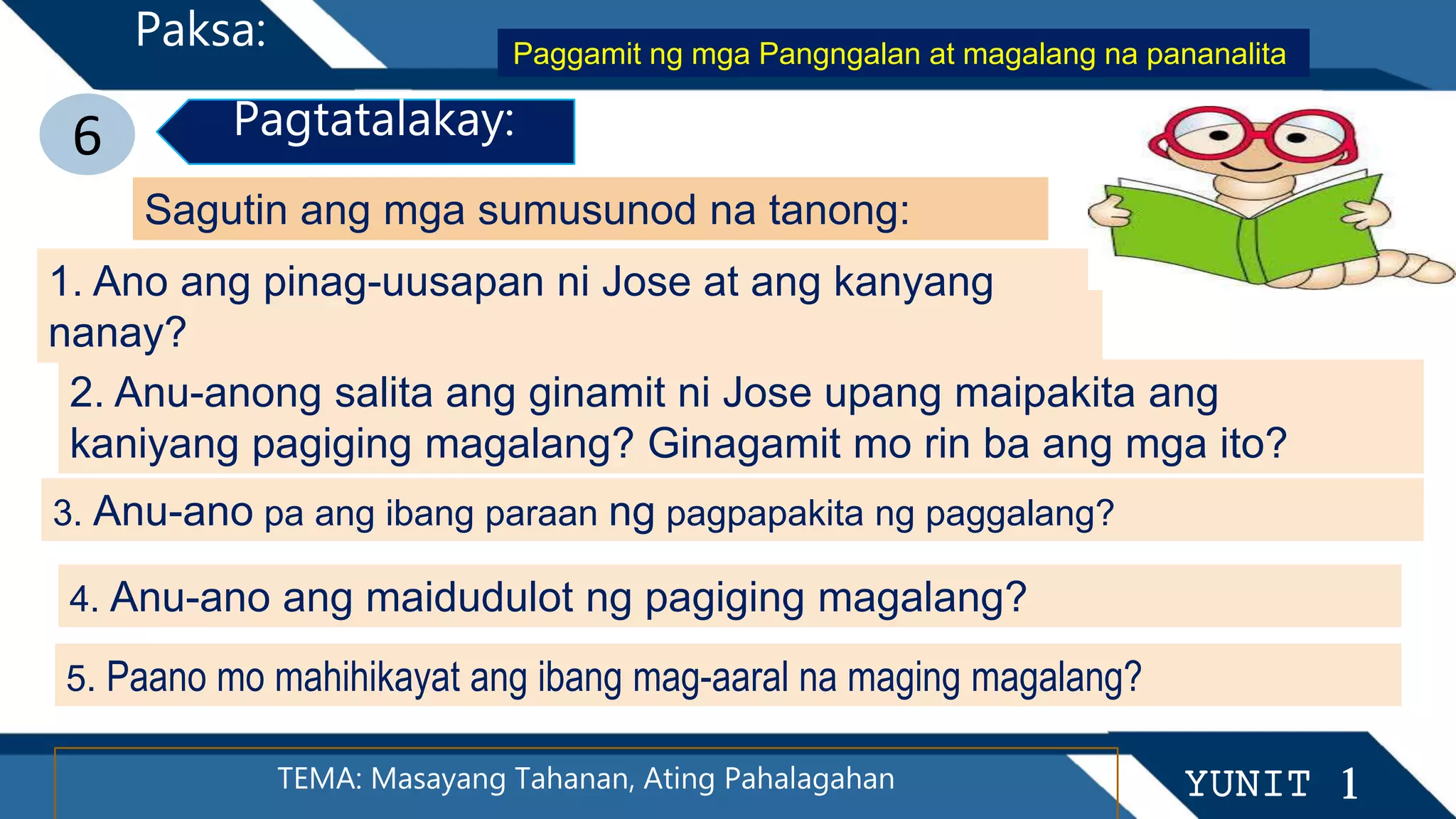 Filipino Grade 4 1st Quarter Week 1 | PPTX
