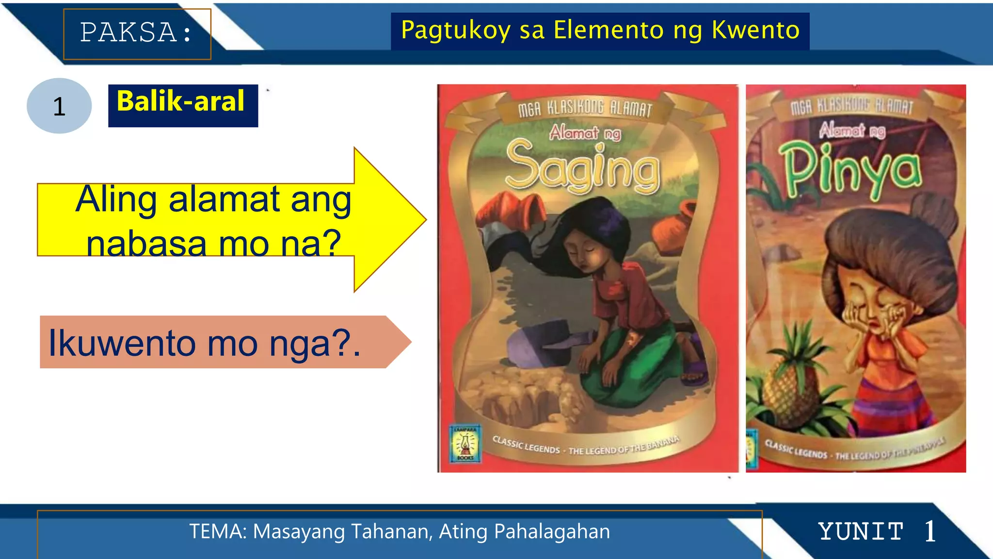 Filipino Grade 4 1st Quarter Week 1 | PPTX