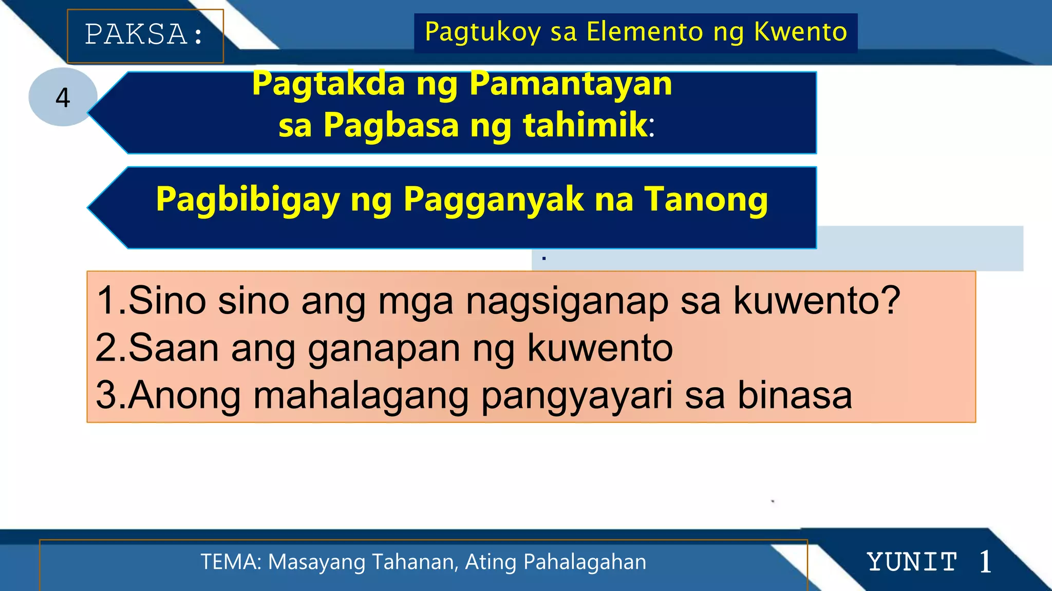 Filipino Grade 4 1st Quarter Week 1 | PPTX