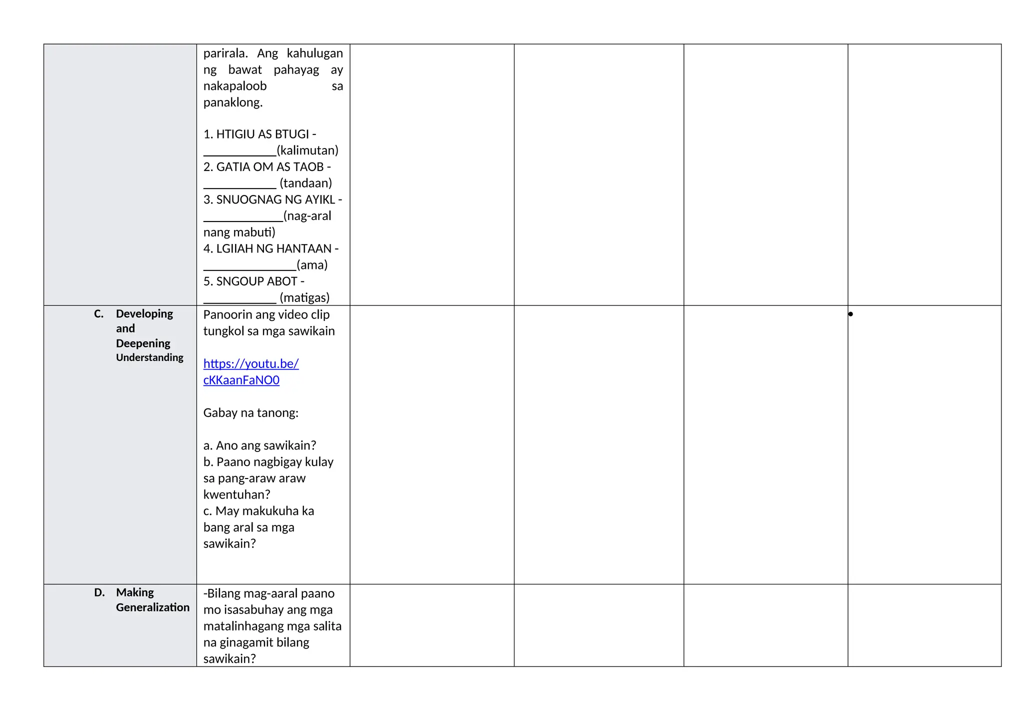FILIPINO-6MATATAG_DLL_Week 3 sample 2024 | PPT