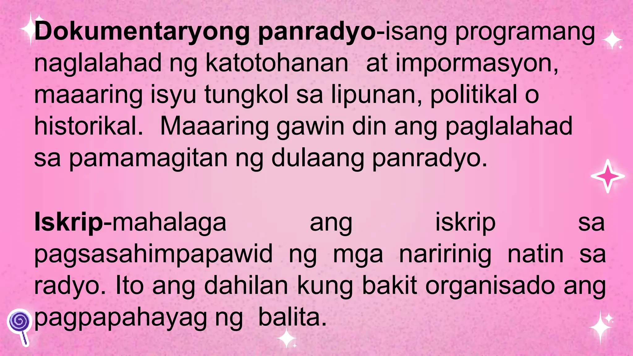 Filipino - 8 Kontemporaryong Panradyo.pptx