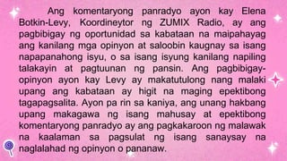 Filipino - 8 Kontemporaryong Panradyo.pptx