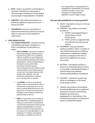 filipino-9-handouts for philippines here | DOCX