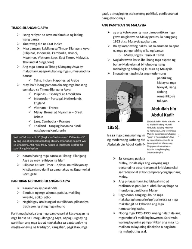filipino-9-handouts for philippines here | PDF