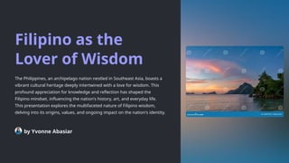 Filipino-as-the-Lover-of-Wisdom.powerpoint | PPT