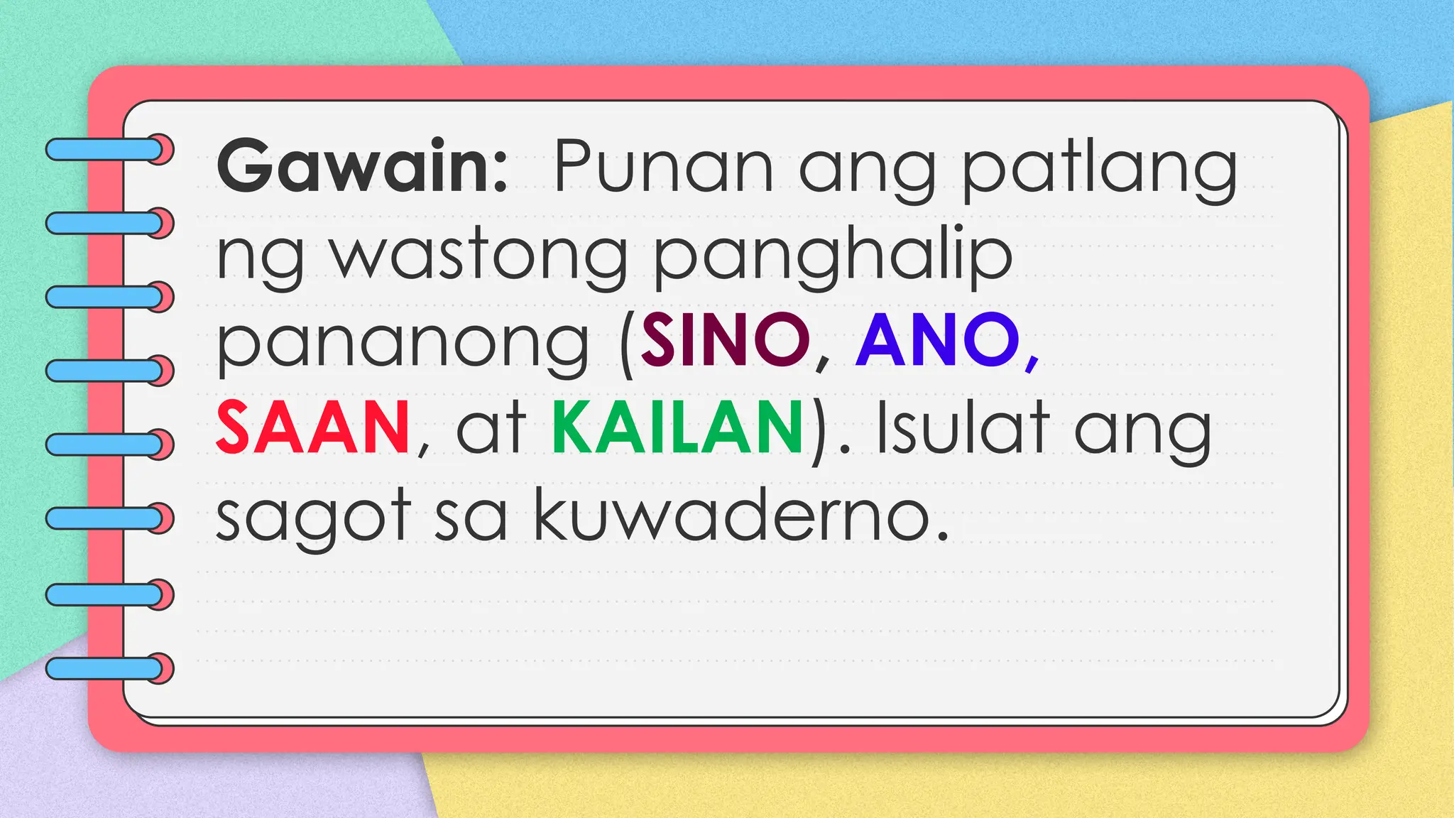 MGA PANGHALIP Tinatawag na panghalip pananong ang mga salitang ...