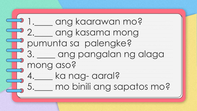 MGA PANGHALIP Tinatawag na panghalip pananong ang mga salitang ...
