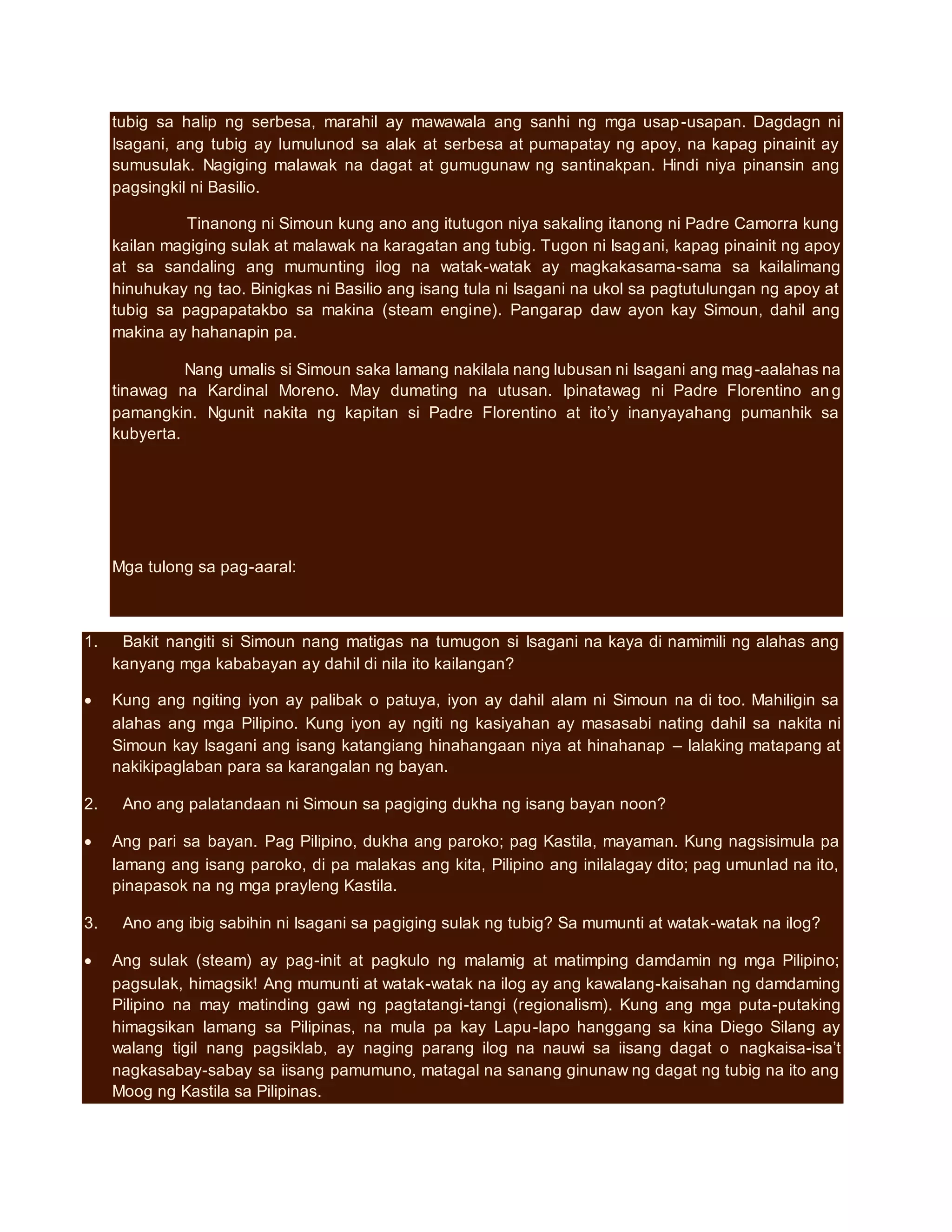 Filipino el fili- padre florentino | DOCX