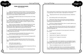 Filipino Grade 7 MODULE | PDF