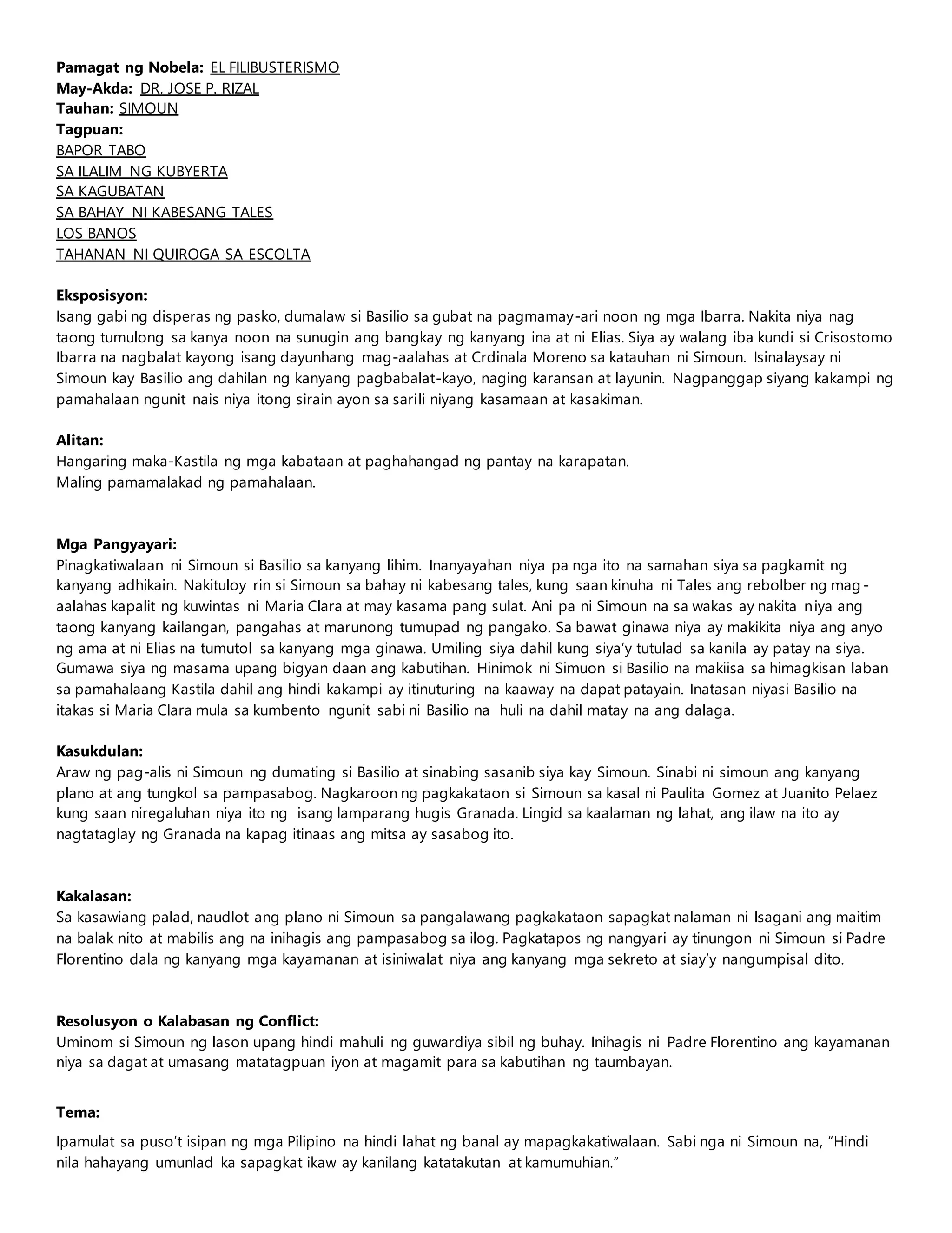 Filipino plot diagram- ans | DOCX