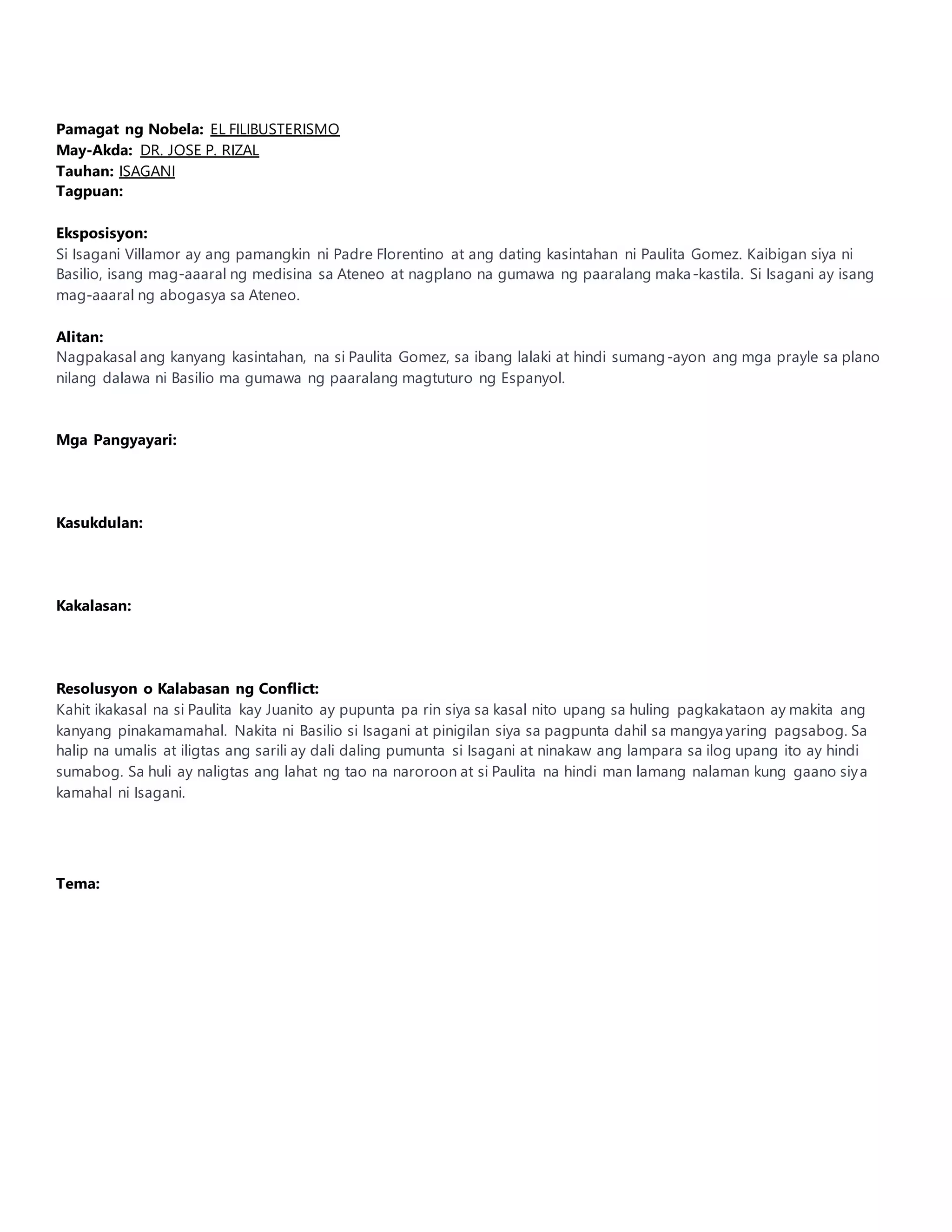 Filipino plot diagram- ans | DOCX