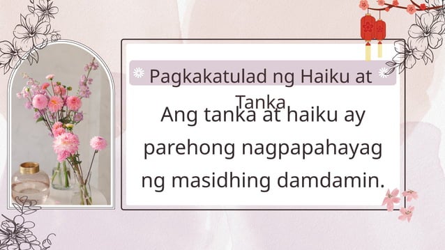 FILIPINO TANKA AT HAIKU GRADE 9 | PPTX