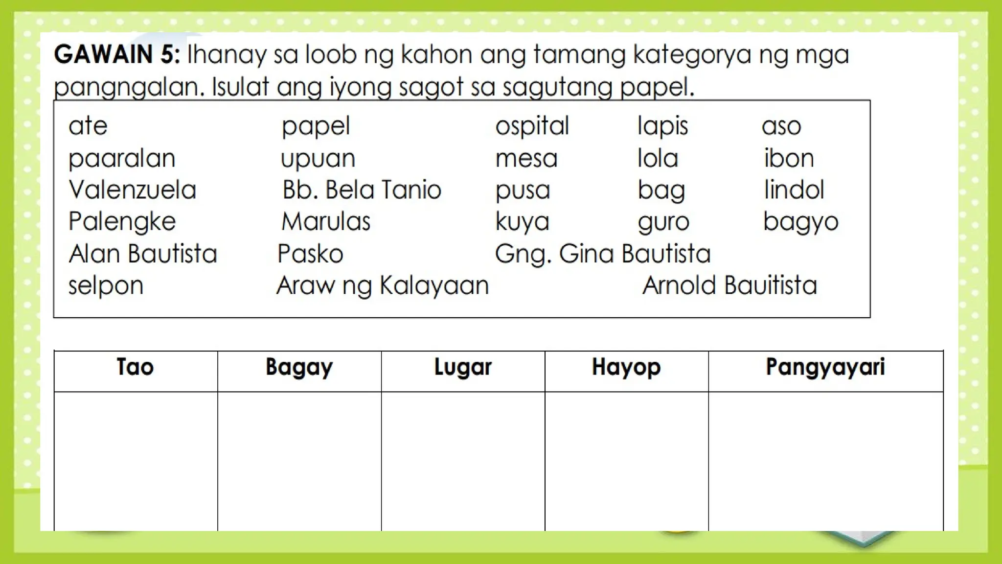 Grade 4 Filipino Quarter 1 Week 1 Presentation | PPTX