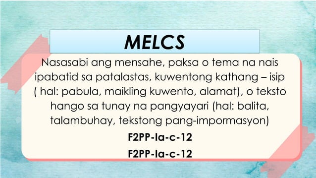 Filipino Grade 2 Quarter 1 Week 3 - Mensahe-Babala at Paalala | PPTX