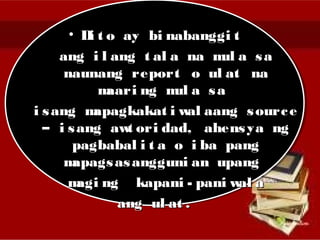 Journalistik Na Pagsulat - pagsulatpino