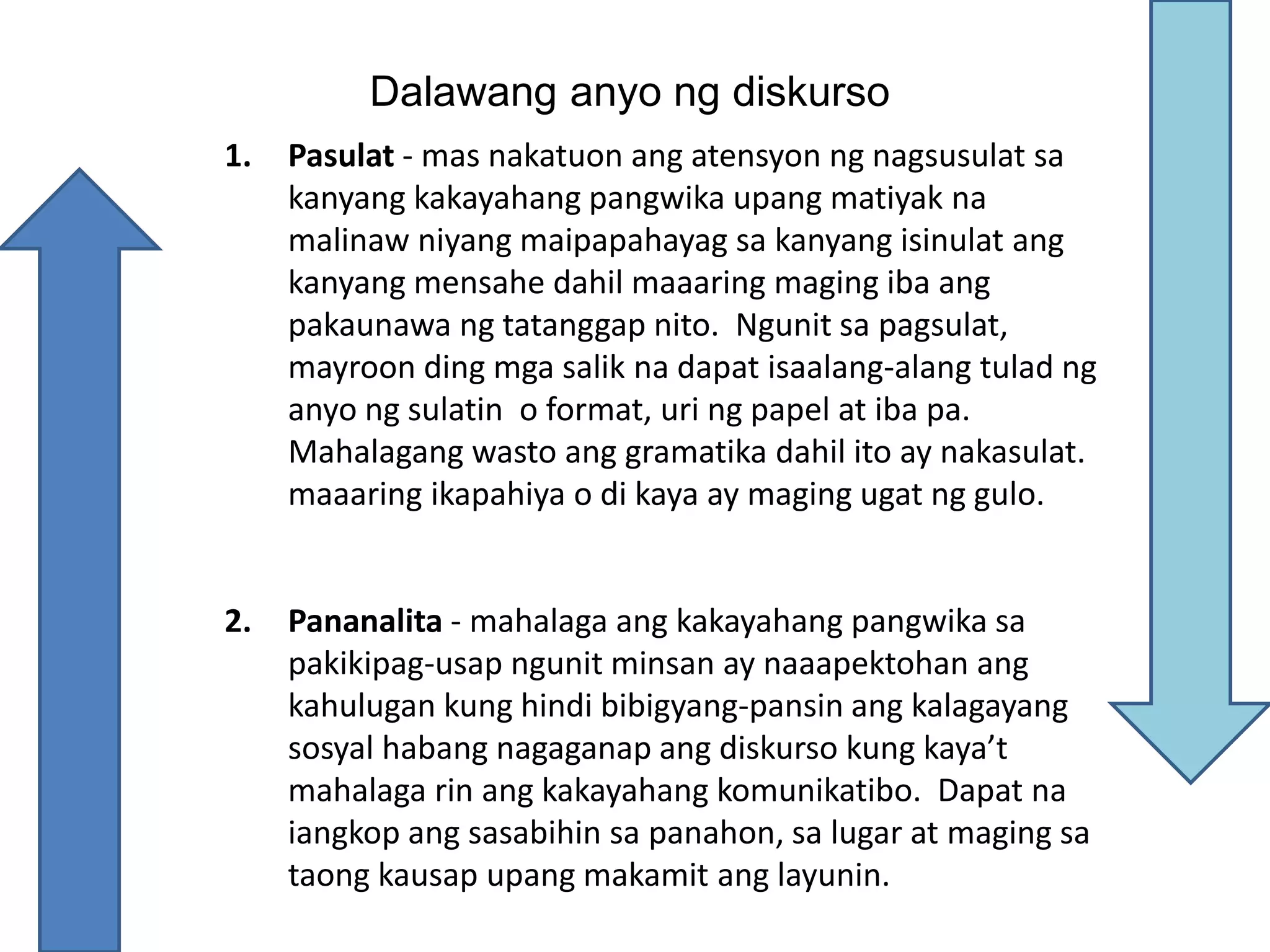 Filipino report-diskurso | PPTX