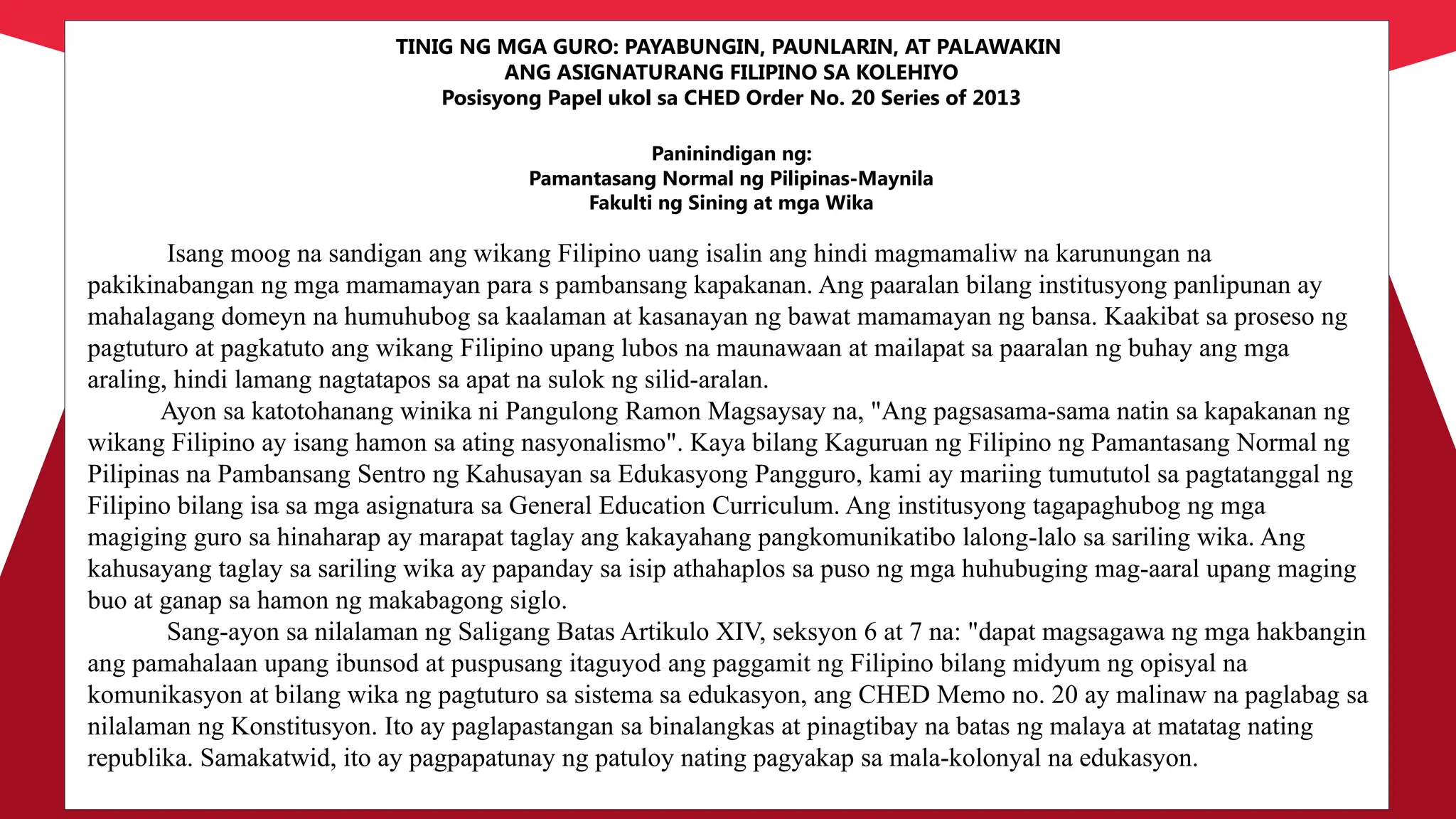 REPORTING IN PILIPINO ABOUT THE HAAAAAAAAAAAAAAAAAA | PPTX