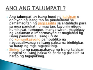 talumpati | PDF