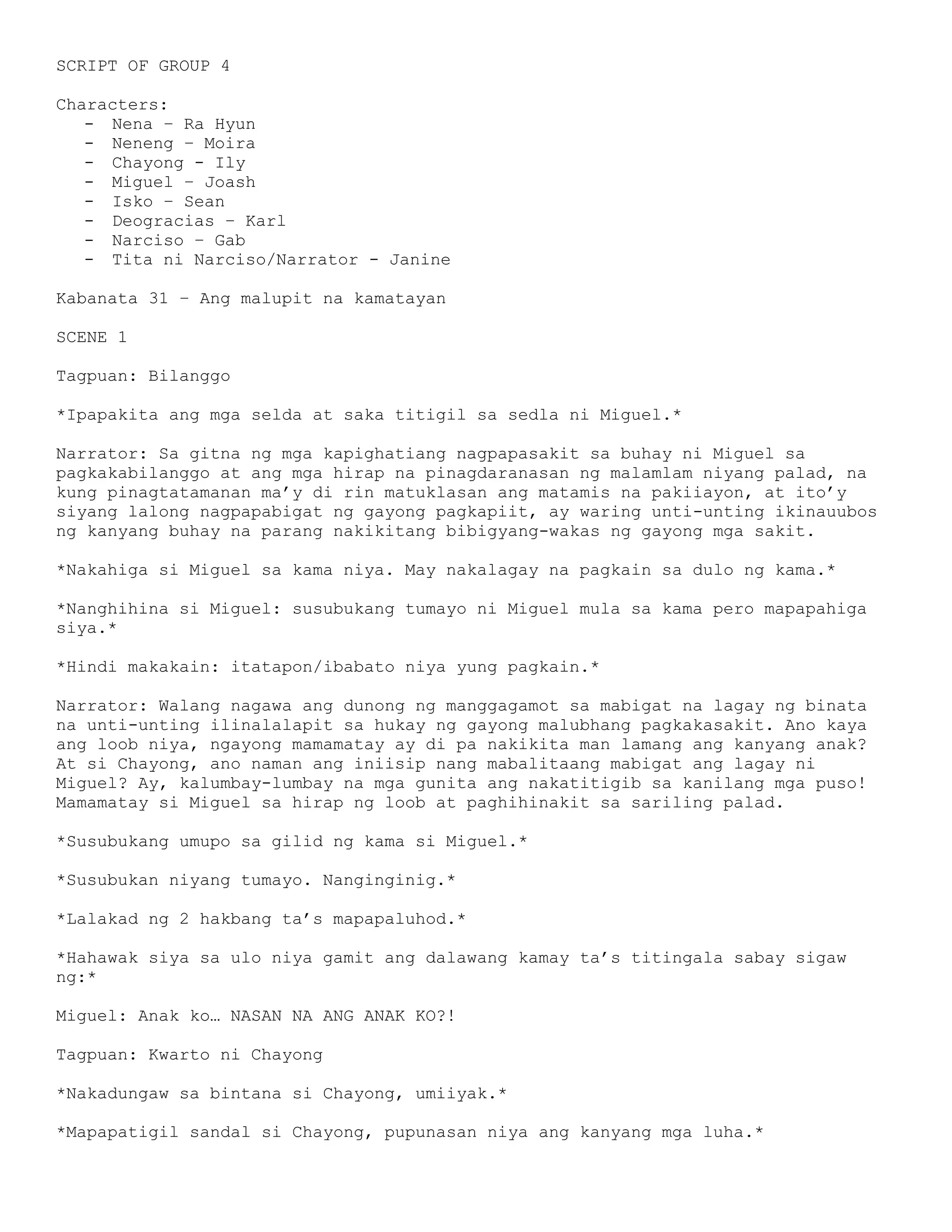 Filipino script (nena at neneng) | DOCX