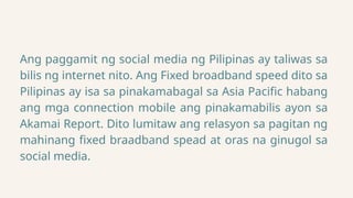 FILIPINO internet sa Pilipinas - SIR PIO.pptx