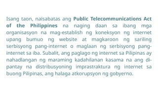 FILIPINO internet sa Pilipinas - SIR PIO.pptx