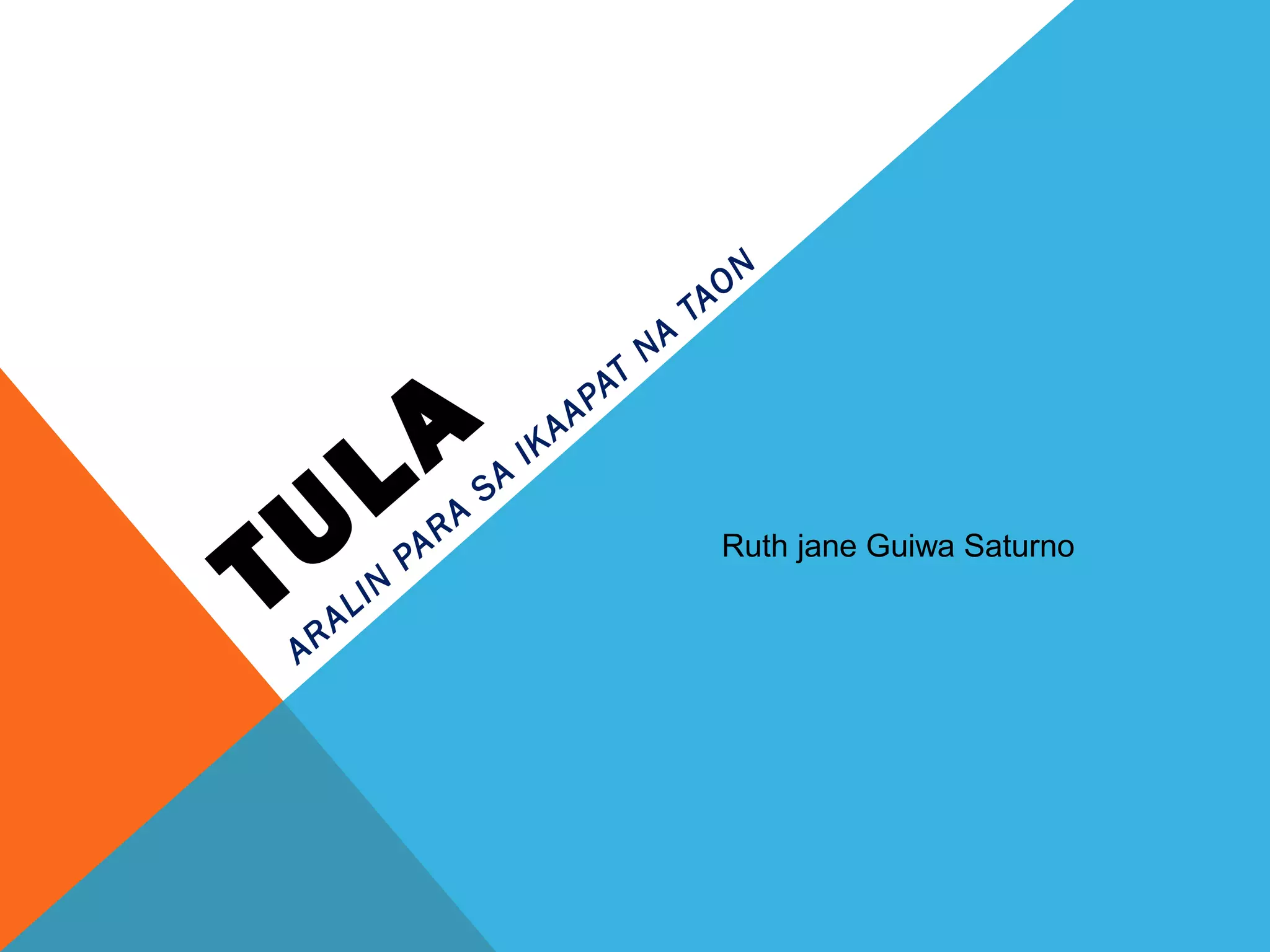 Filipino tula-compatible | PPT
