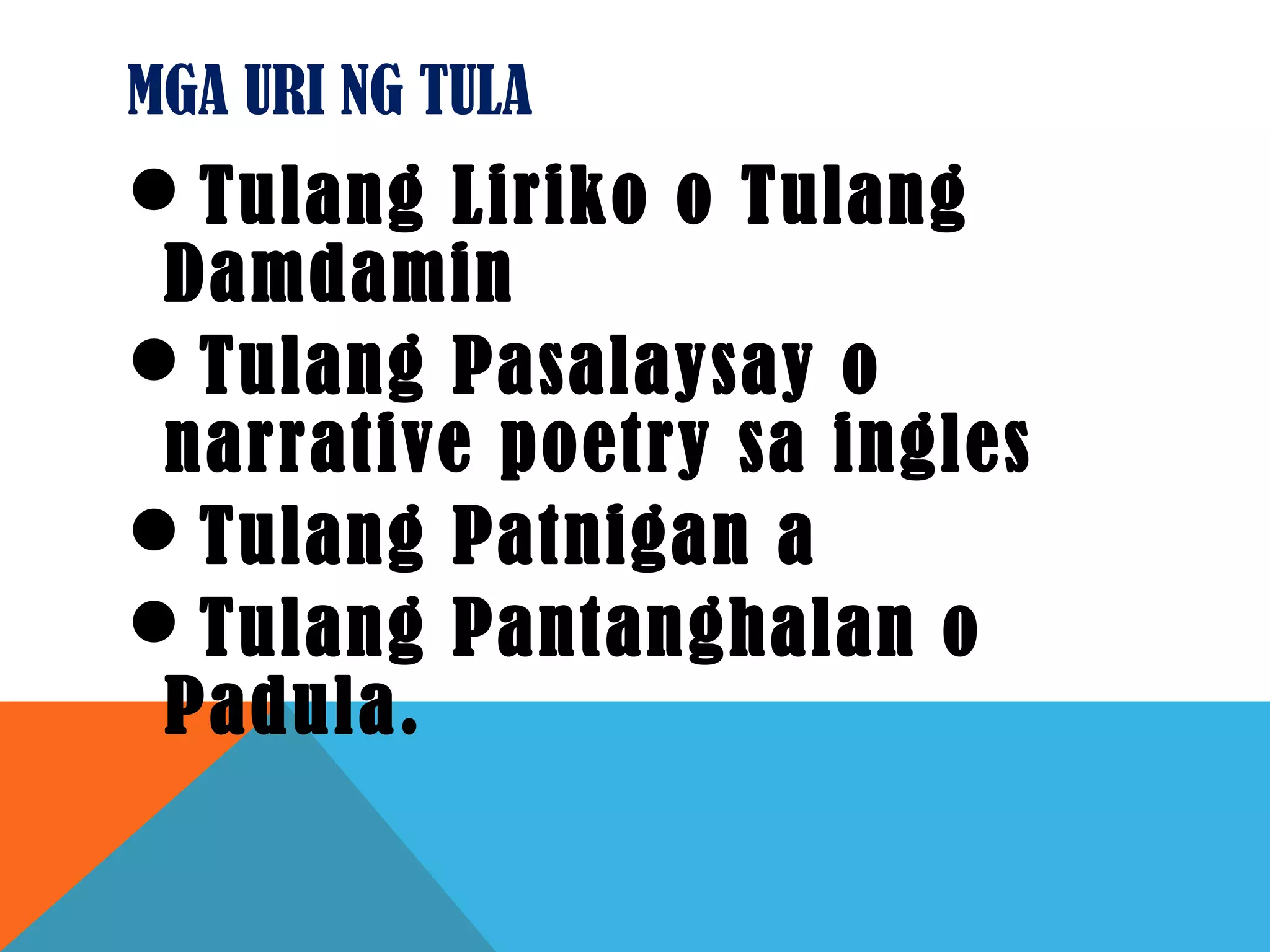 Filipino tula-compatible | PPT