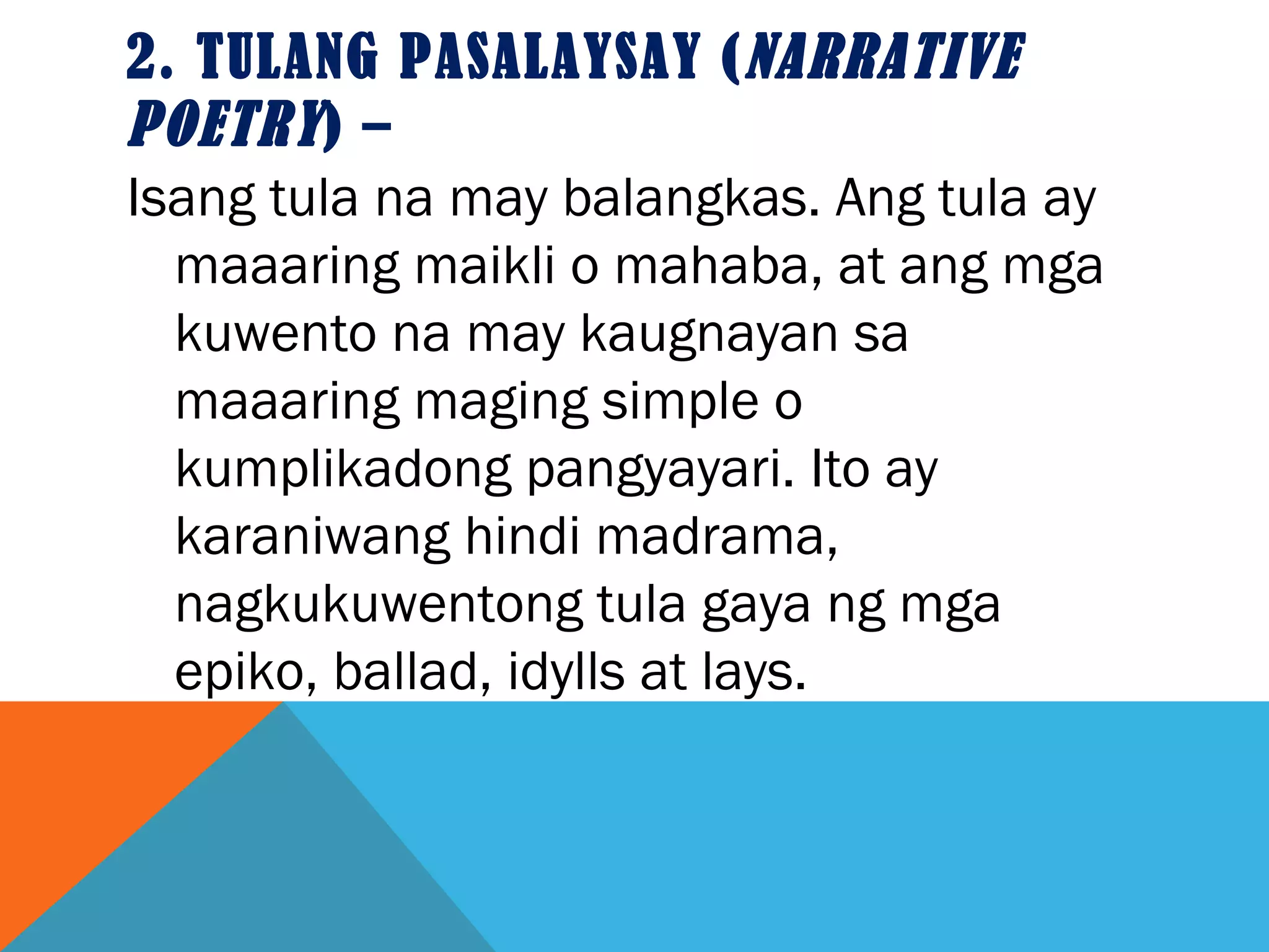 Filipino tula-compatible | PPT