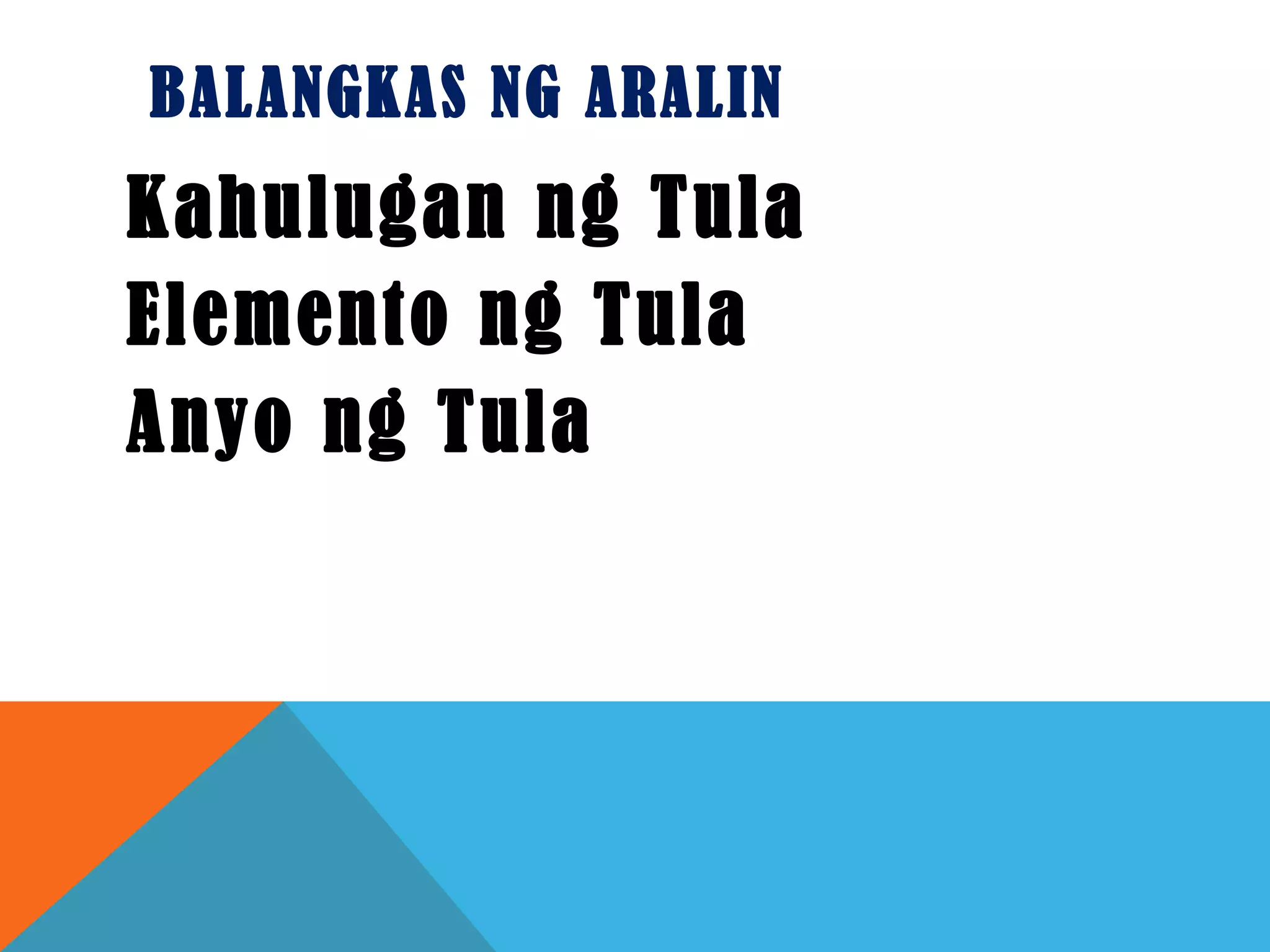 Filipino tula-compatible | PPT