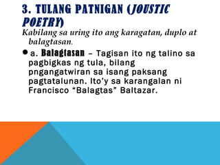 Filipino tula-compatible | PPT