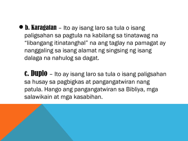 Filipino tula-compatible | PPT
