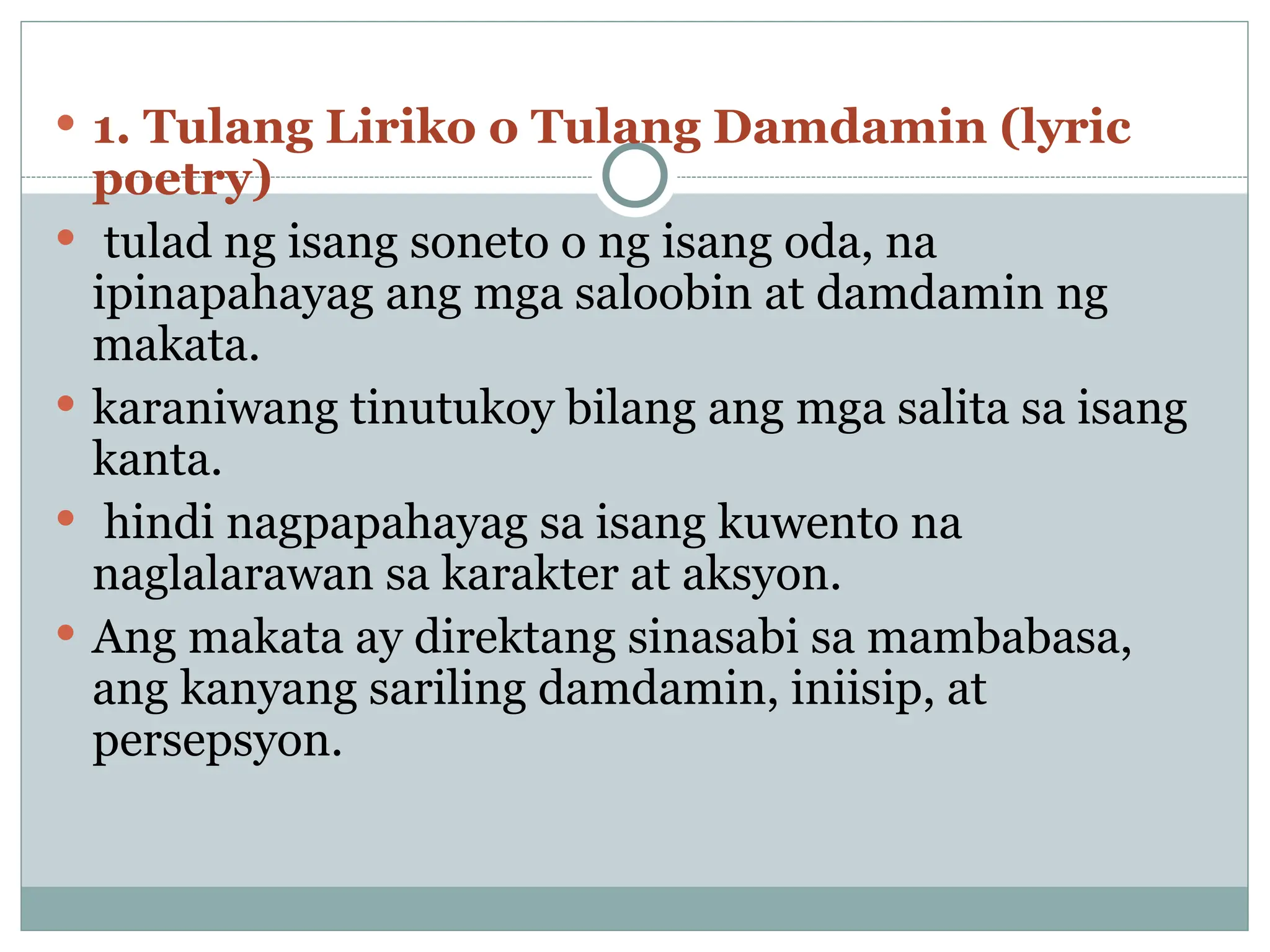 ARALIN SA filipino-tula AT MGA URI NG TULA | PPT