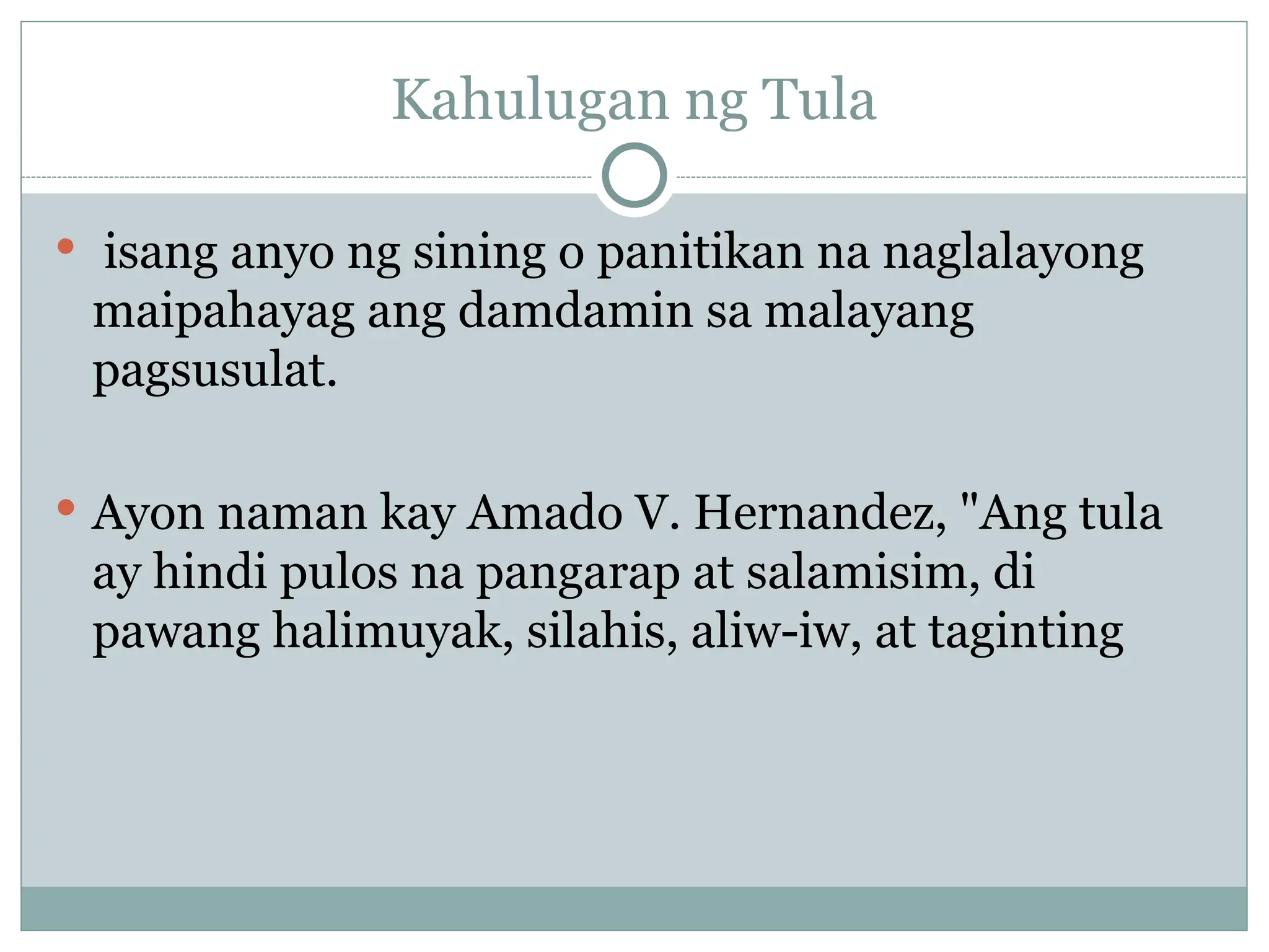 ARALIN SA filipino-tula AT MGA URI NG TULA | PPT