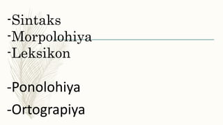 Sitwasyong Pangkomunikatibo at Sintaks | PPTX